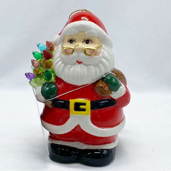 Mr. Christmas | Holiday | Mr Christmas Light Up Santa Ceramic Holiday ...
